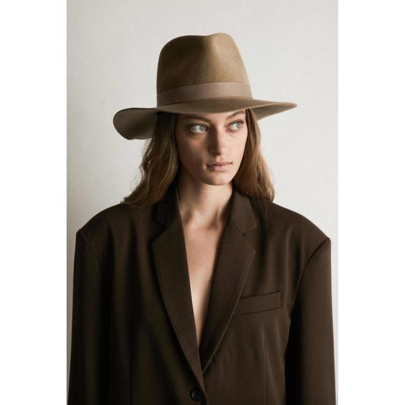 Janessa Leone | Accessories | New Janessa Leone Luca Fedora In Wheat ...